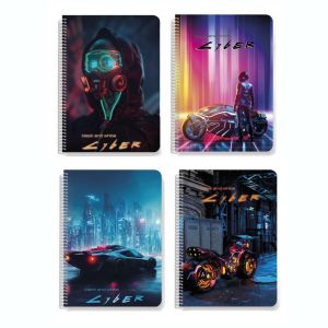 【Тетрадка Black&White - Cyber, A4, 60 листа - асортимент】 • Цена ...