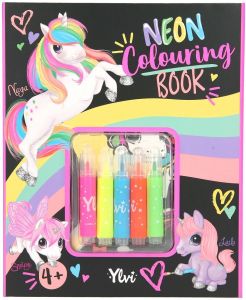 【Книжка за оцветяване Depesche TopModel Ylvi - неонова, с комплект 5 ...